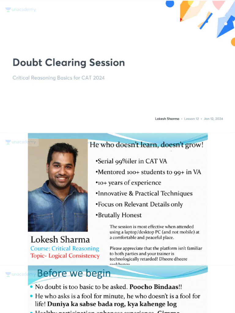 Doubt - Clearing - Session - P2 No - Anno | PDF