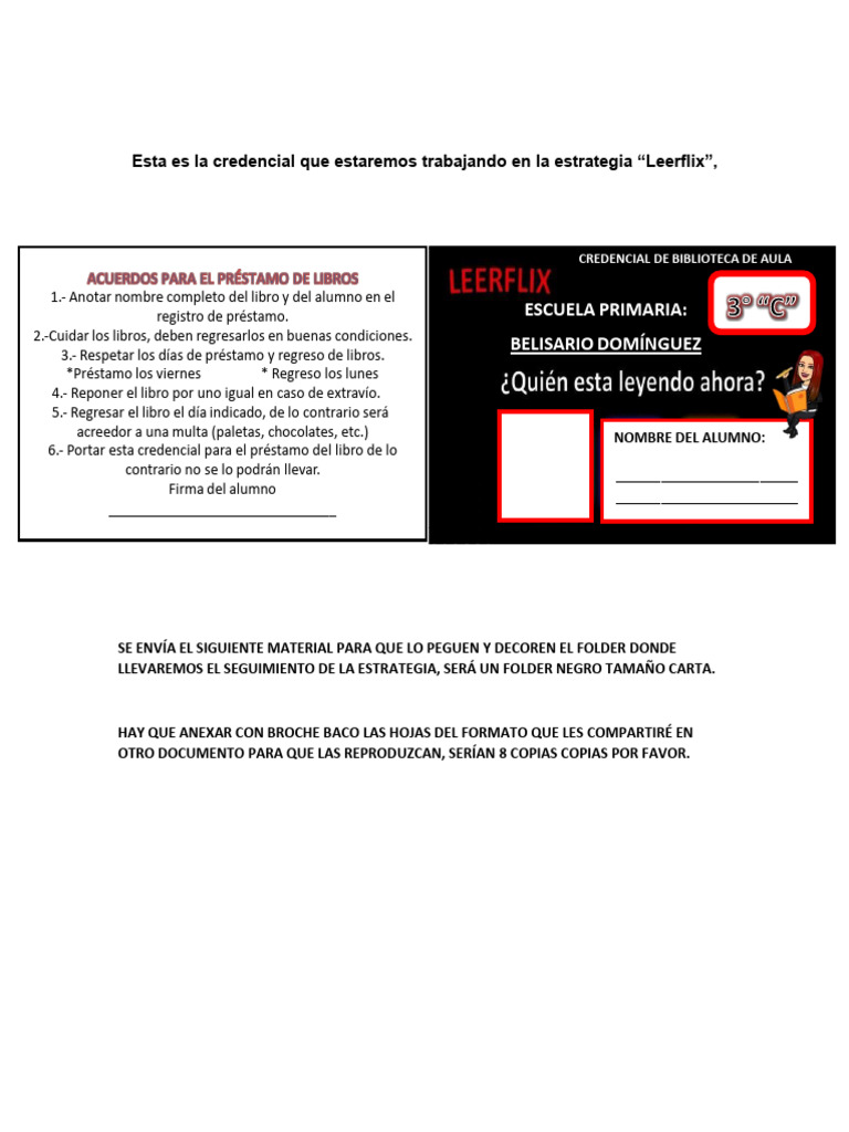 Material para Leerflix 3c | PDF