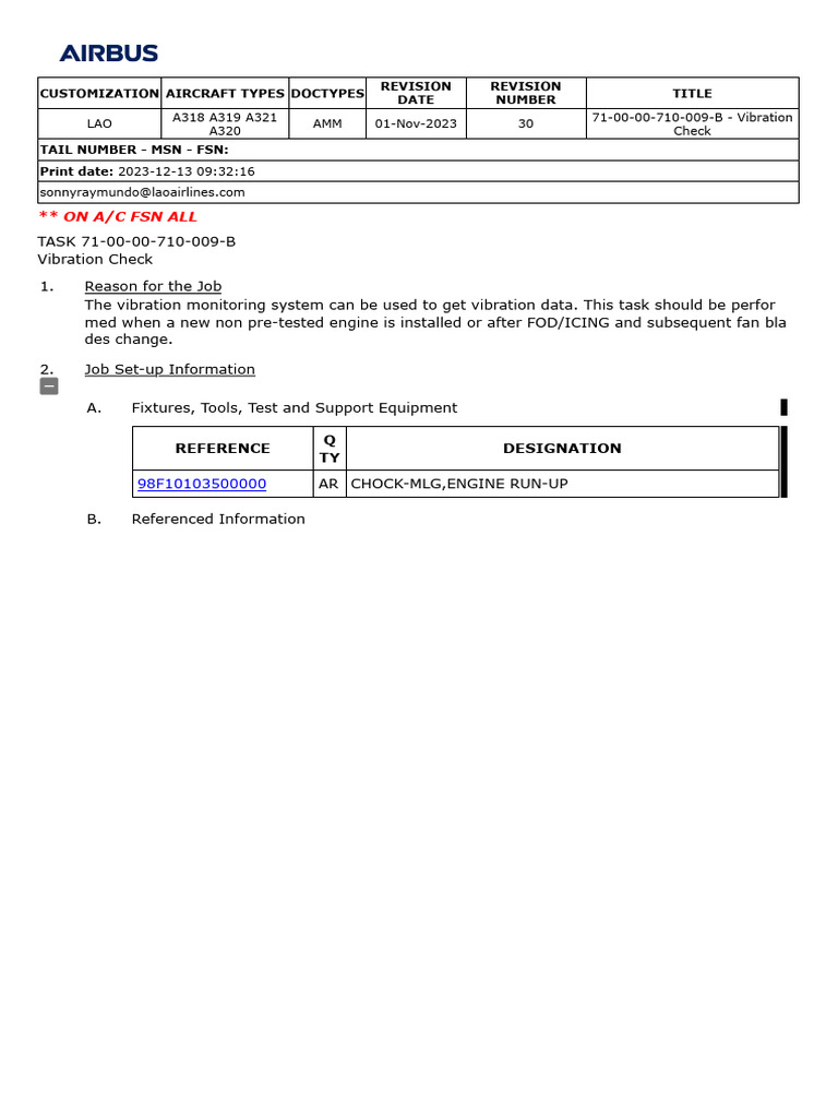 Vibration Check | PDF