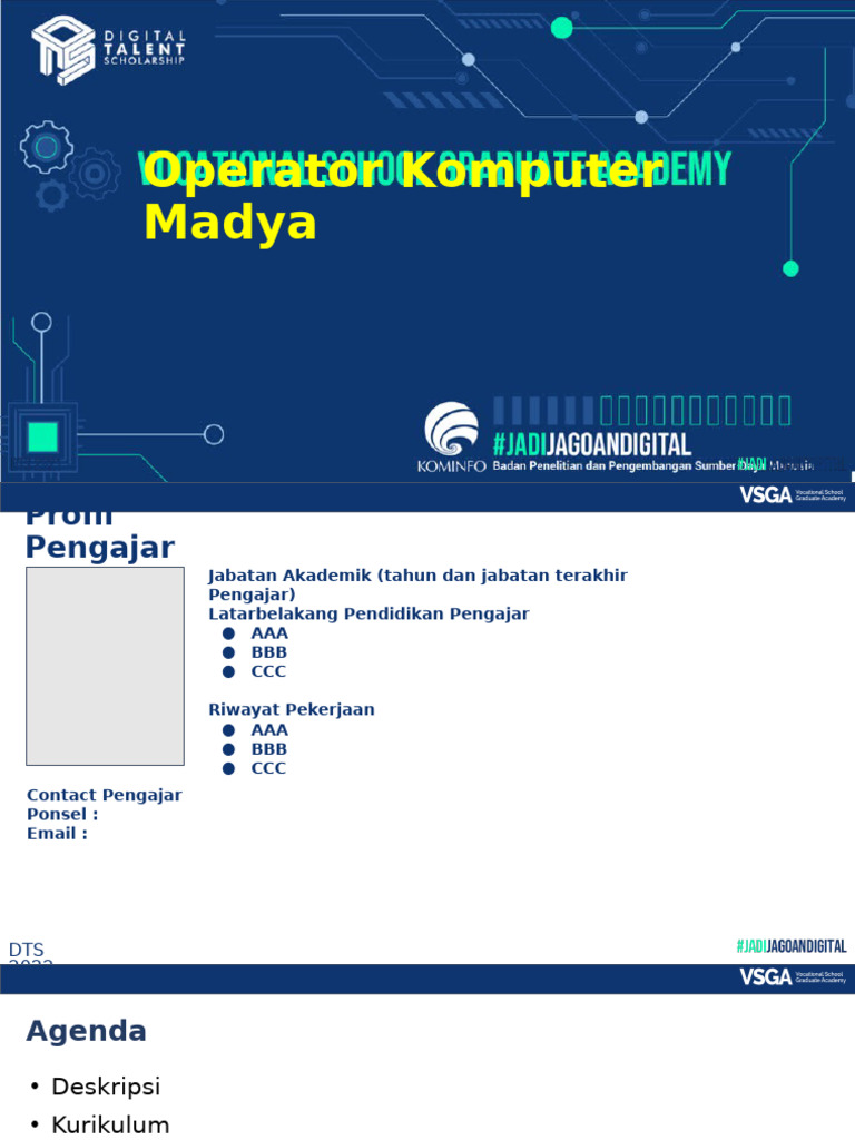 Bahan Ajar - Operator Komputer Madya 02 | PDF