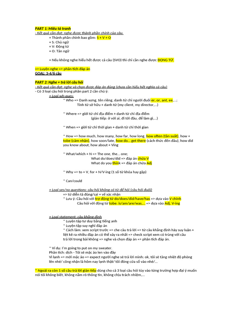 T NG H P Listening | PDF