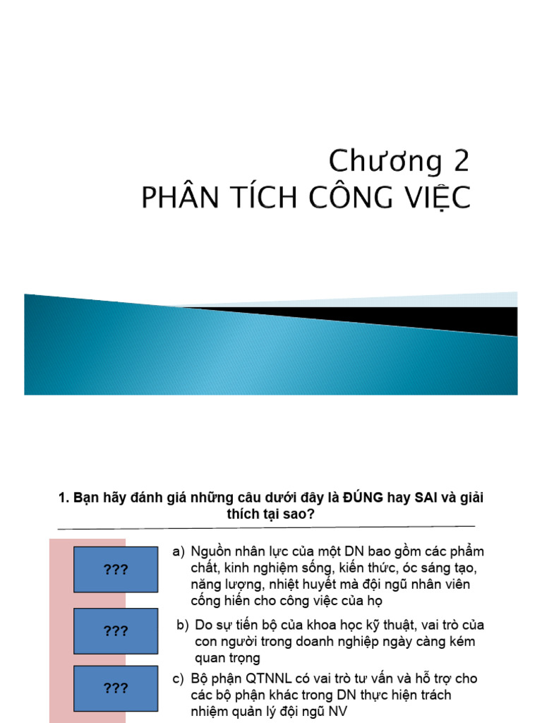 Chương 2 - Phan Tich - Thiet Ke Cong Viec [Compatibility Mode] | PDF