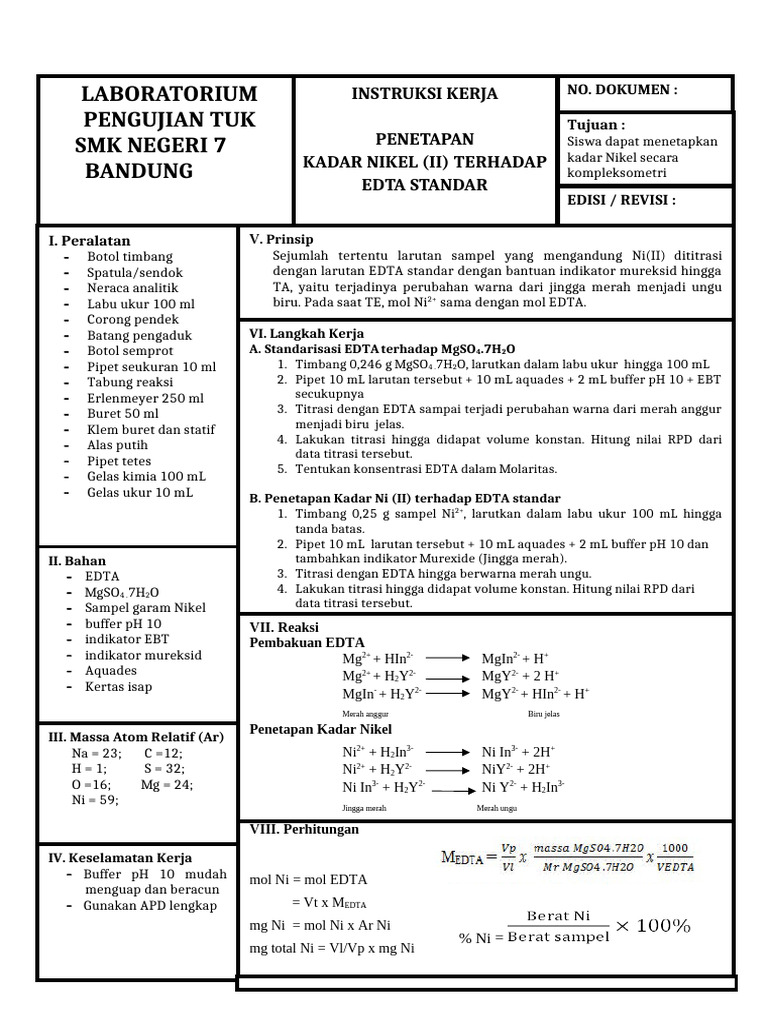 Jobsheet Nikel - Rev | PDF