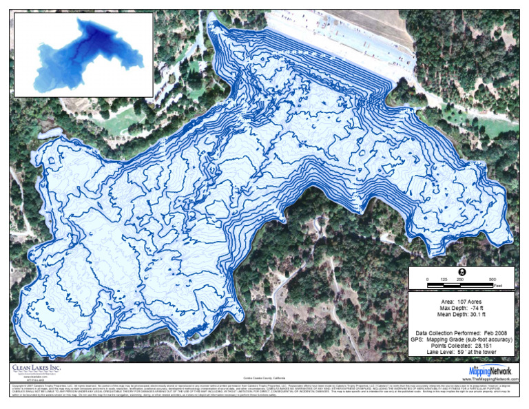 Lafayette Reservoir Bathymetric Map | PDF