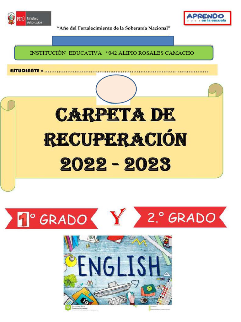 Carpeta Recuperacion Alipio | PDF