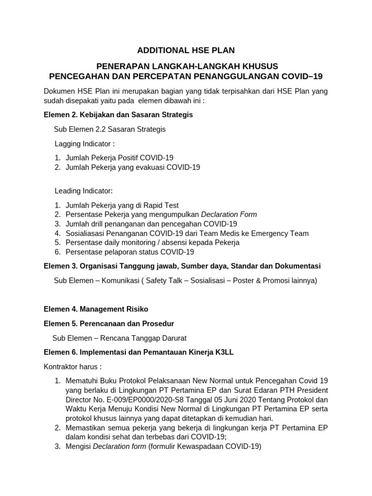 Template Bridging Document (covid-19) | PDF