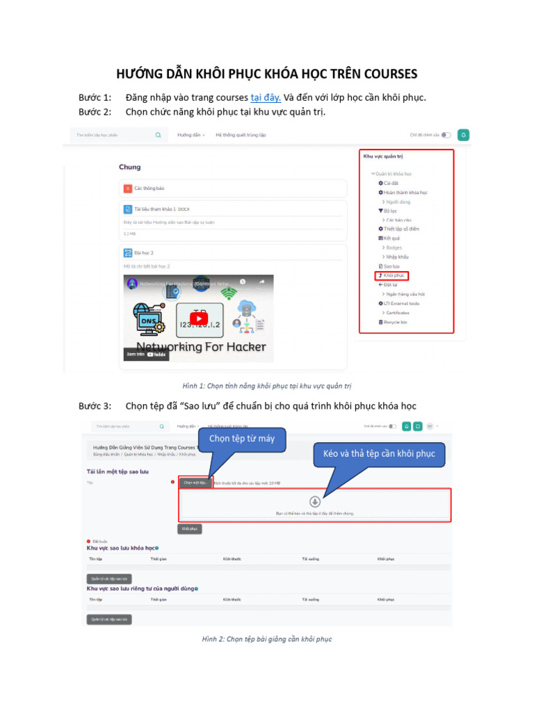 Tutorial Import Courses | PDF