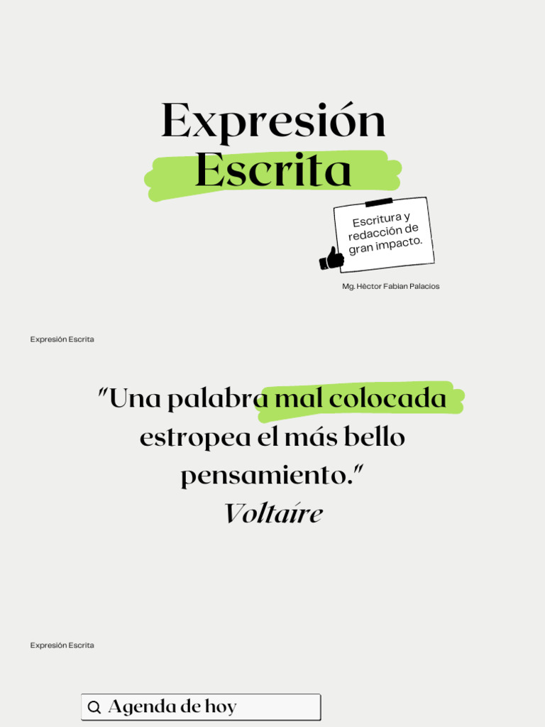 Expresión Escrita | PDF
