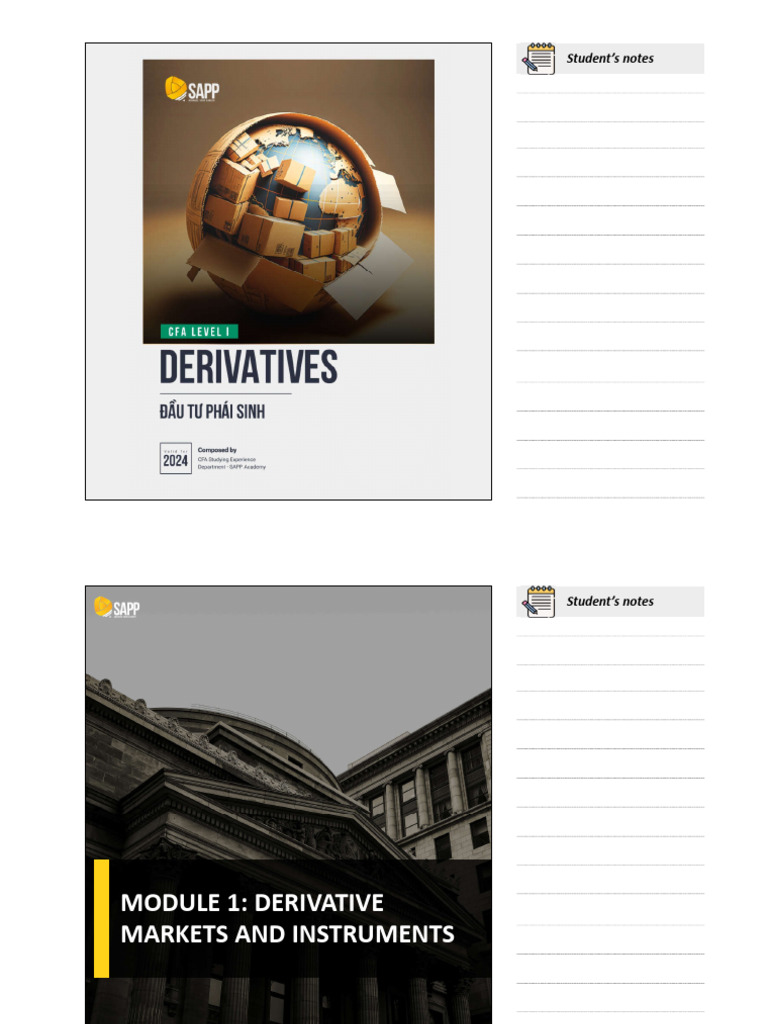 CFA1 TRIAL DER 2024 2205 Note | PDF