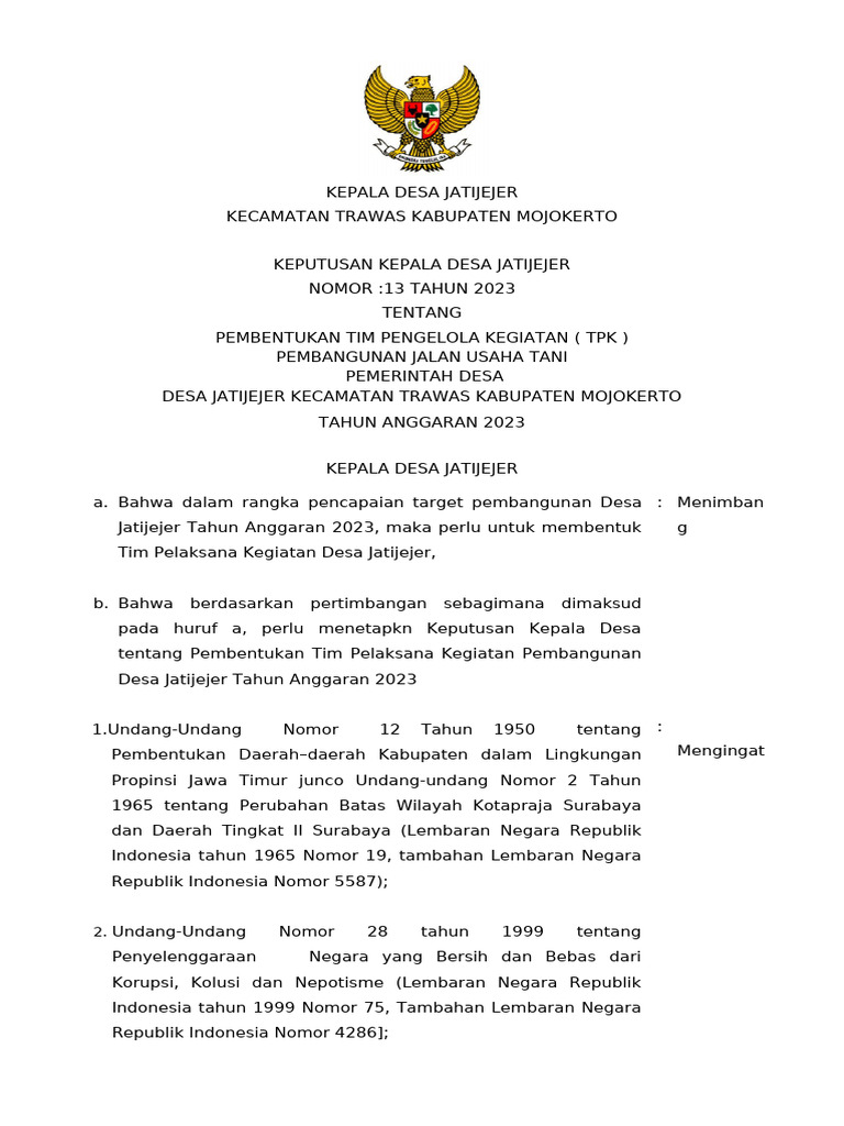 SK TPK BK Jut 2023 | PDF