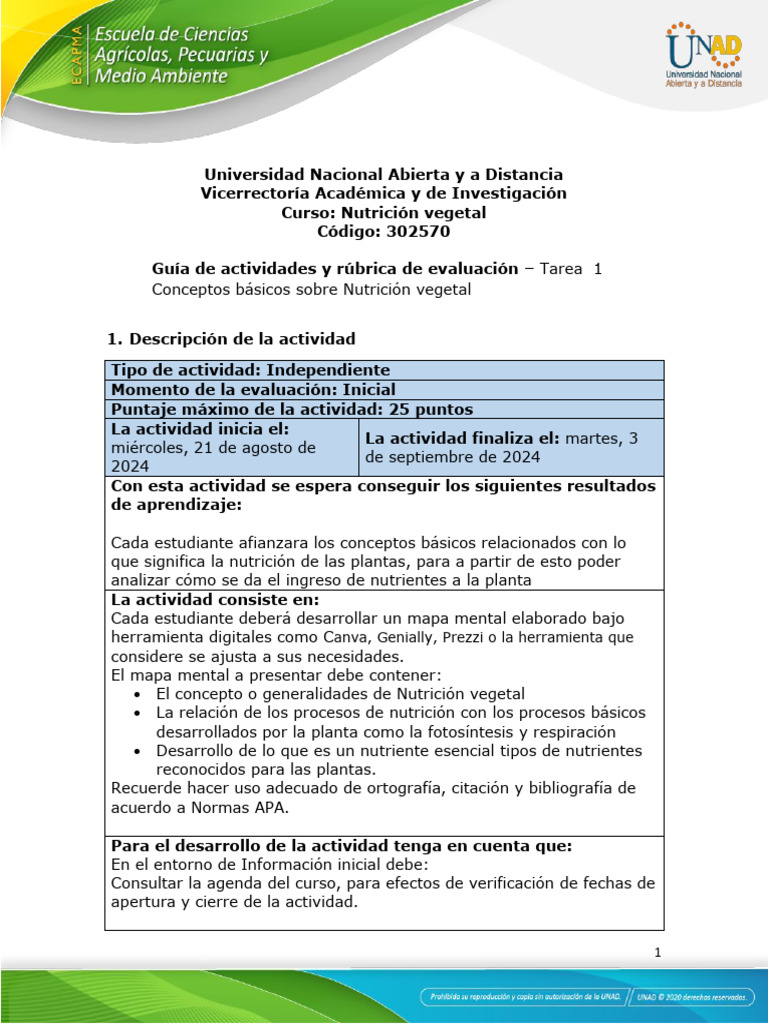 Guía de actividades y rúbrica de evaluación - Unidad 1 - Tarea 1 - Conceptos básicos de ...