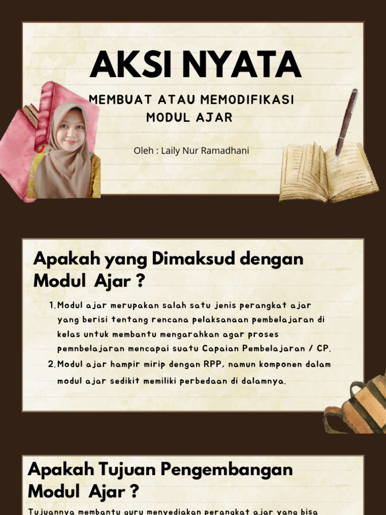 AKSI NYATA_Modifikasi Modul Ajar | PDF