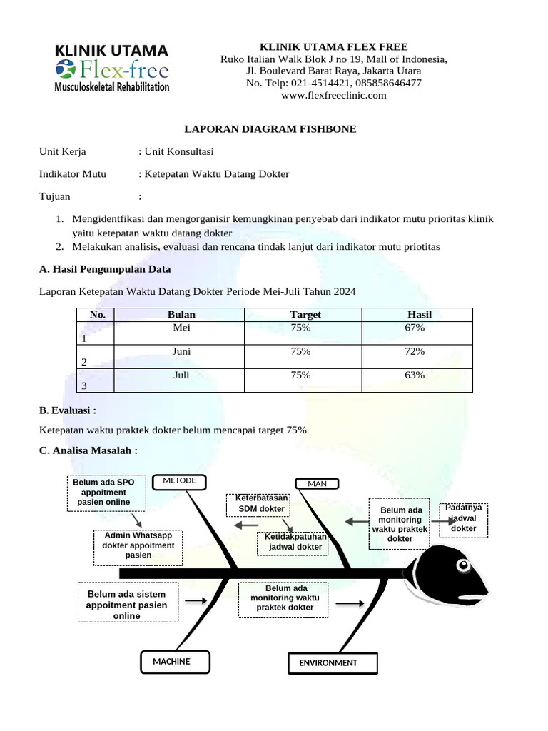 Laporan Diagram Fishbone | PDF