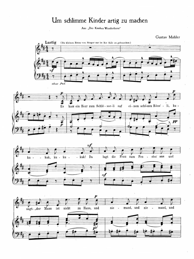 Mahler - Lieder Und Gesänge Aus Der Jugendzeit-18-51 | PDF