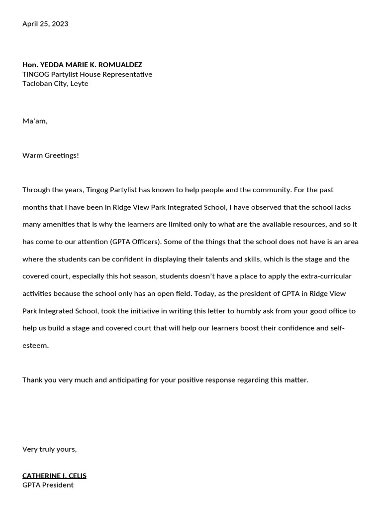 Solicitation Letter With Resolution | PDF