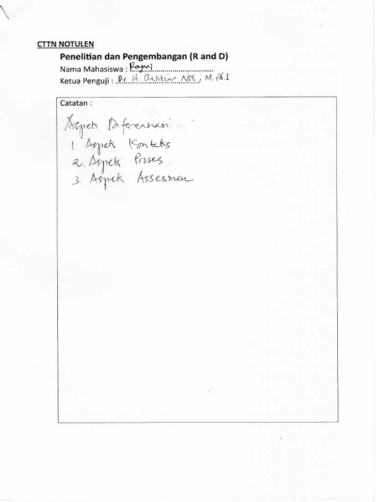 CTTN Notulen Royani | PDF