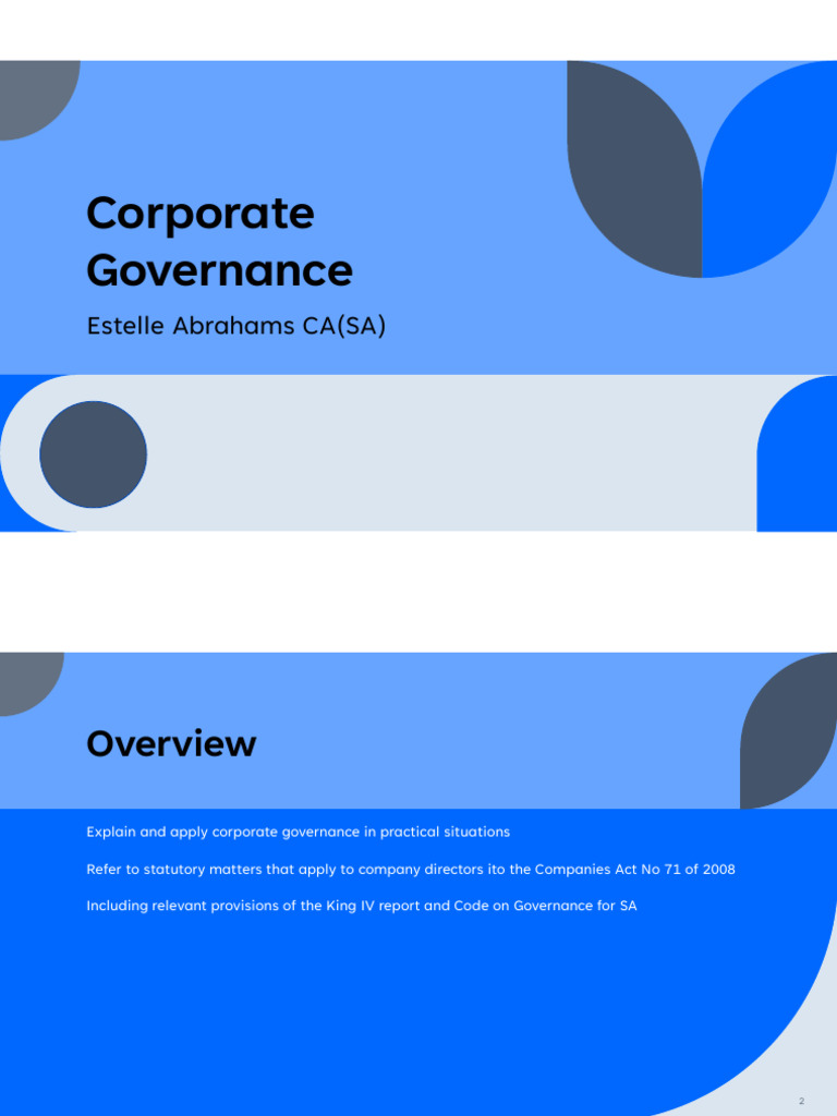 Corporate Governance | PDF