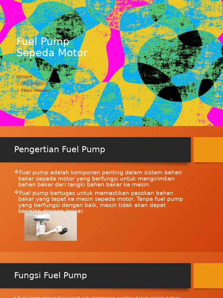 Fuel Pamp Sepeda Motor | PDF