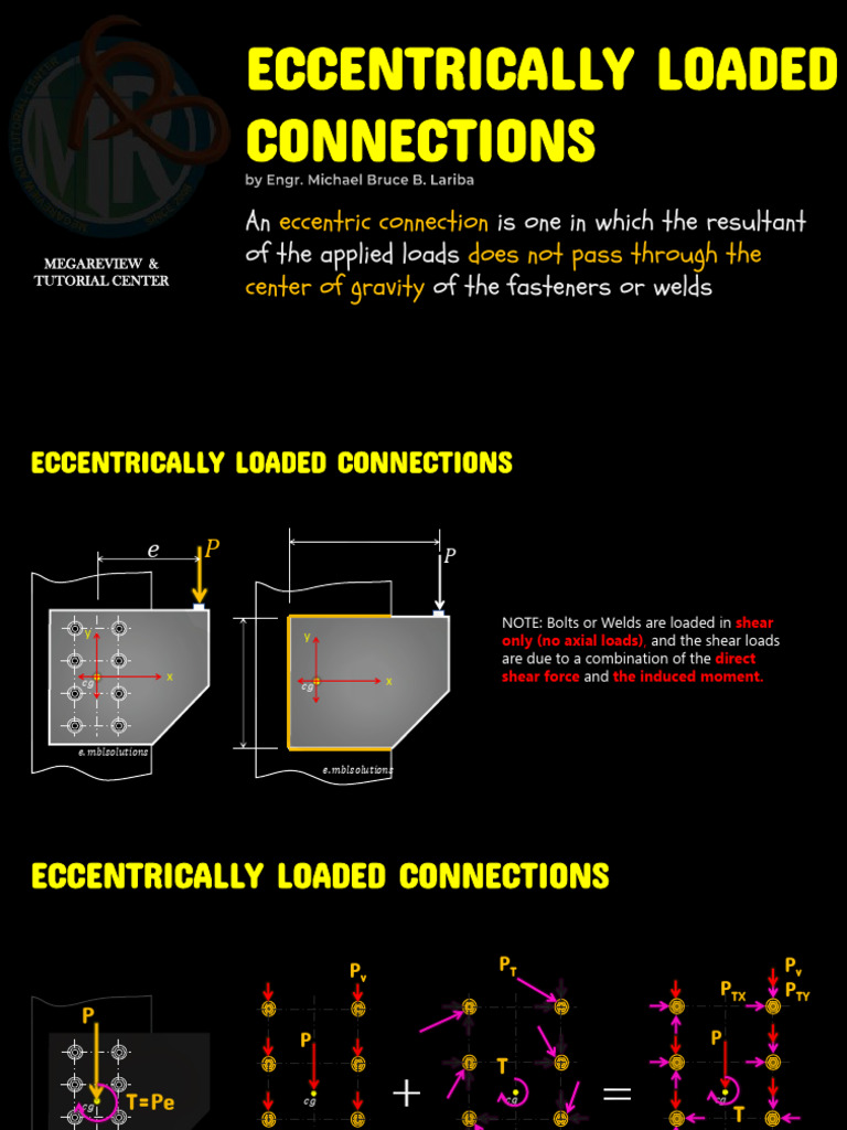 Eccentric Connections by MBLNot For Distribution | PDF | Bending ...