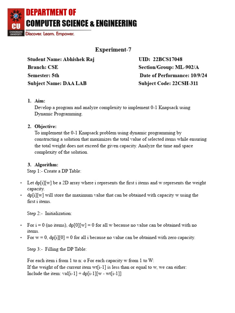 Daa 7 | PDF | Computing | Theoretical Computer Science