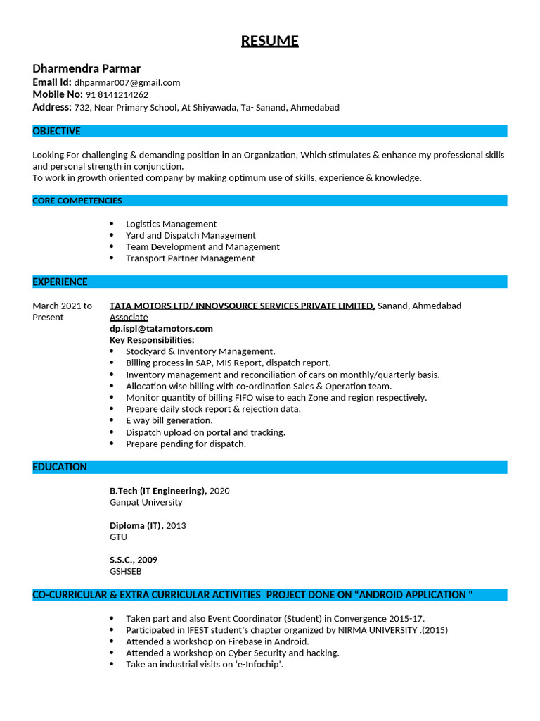 Dharmendra Parmar | PDF