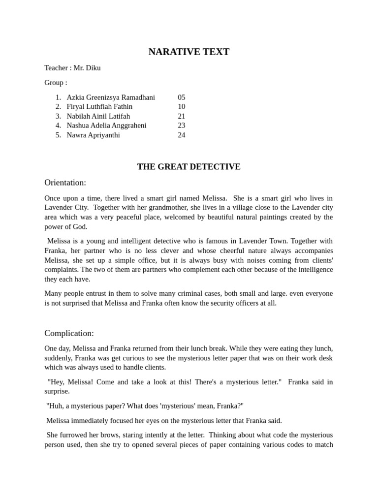 Narative Text | PDF