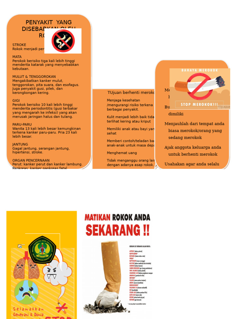 Leaflet Bahaya Asap Rokok | PDF
