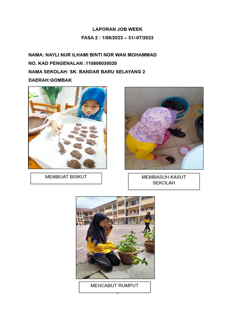 Laporan Job Week | PDF