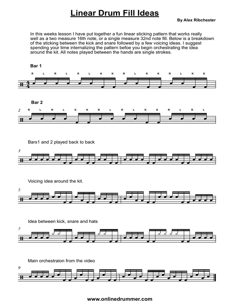 Linear Drum Fill | PDF