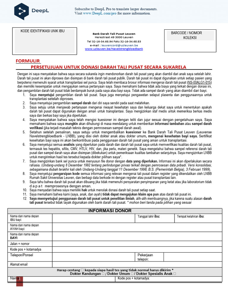 Template Uc Blood Donation Id | PDF