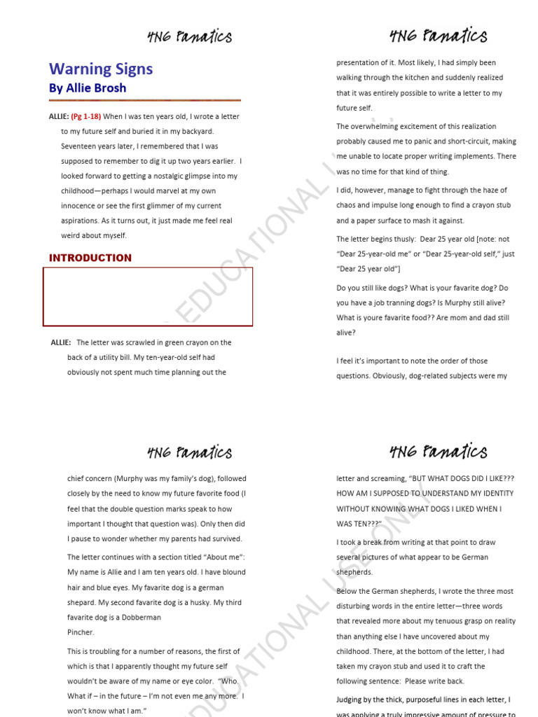 Warning Signs - PR | PDF