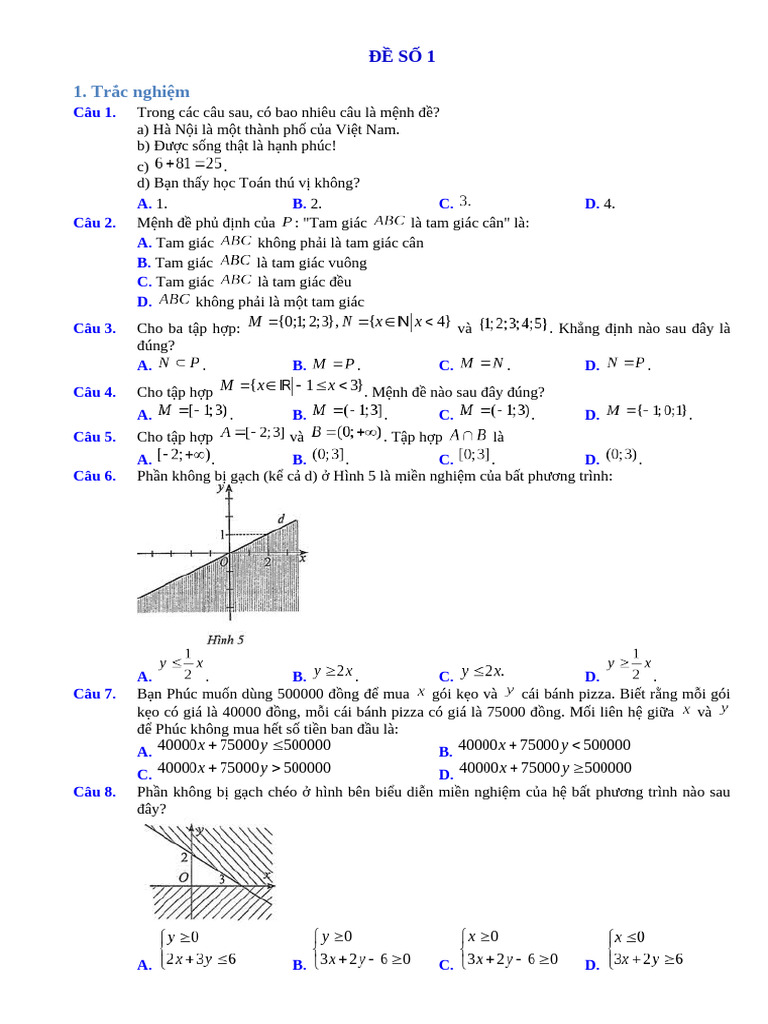 Đề số 1 HK1 KNTT | PDF