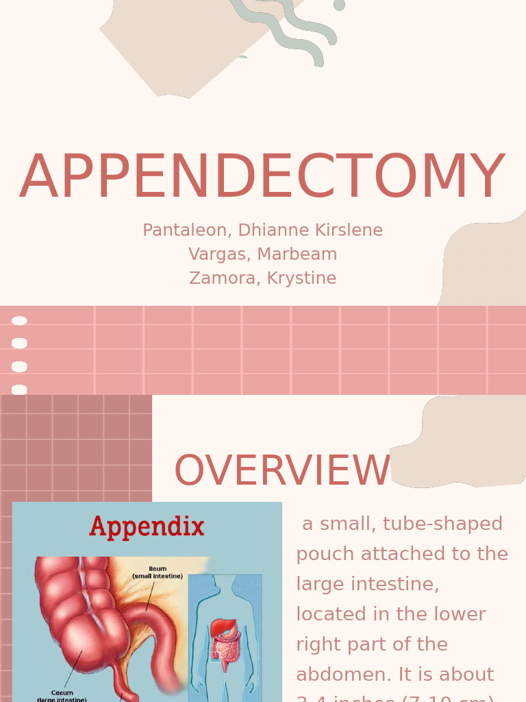 Appendectomy | PDF