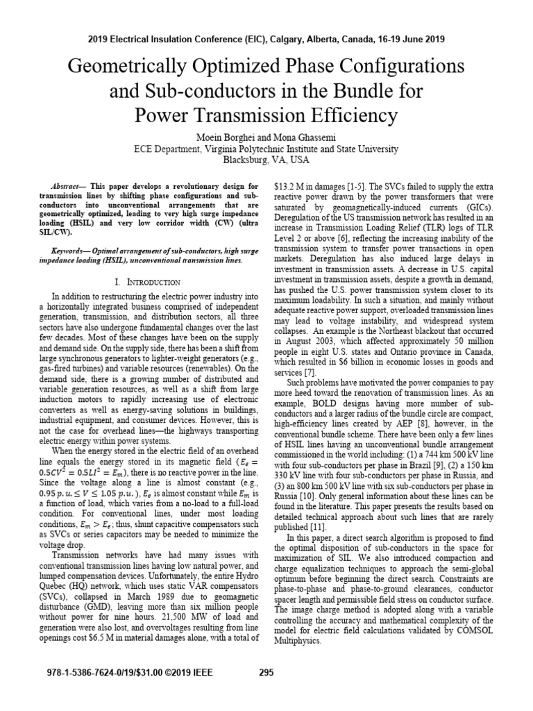 Geometrically Optimized Phase Configurations and Sub-Conductors in The ...