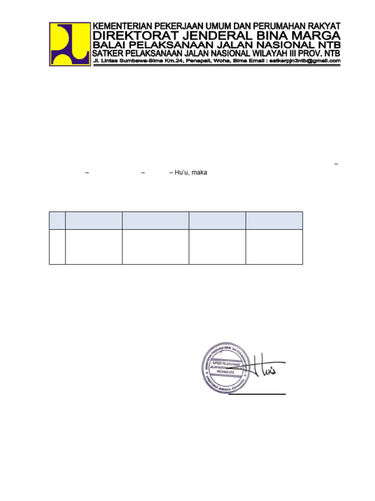 Permohonan TUP I | PDF