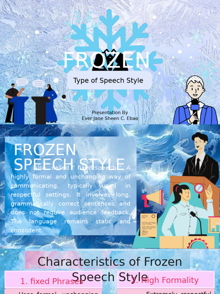 Frozen Speech Style Oral-Com.11STEM - 20240829 - 020745 - 0000 | PDF