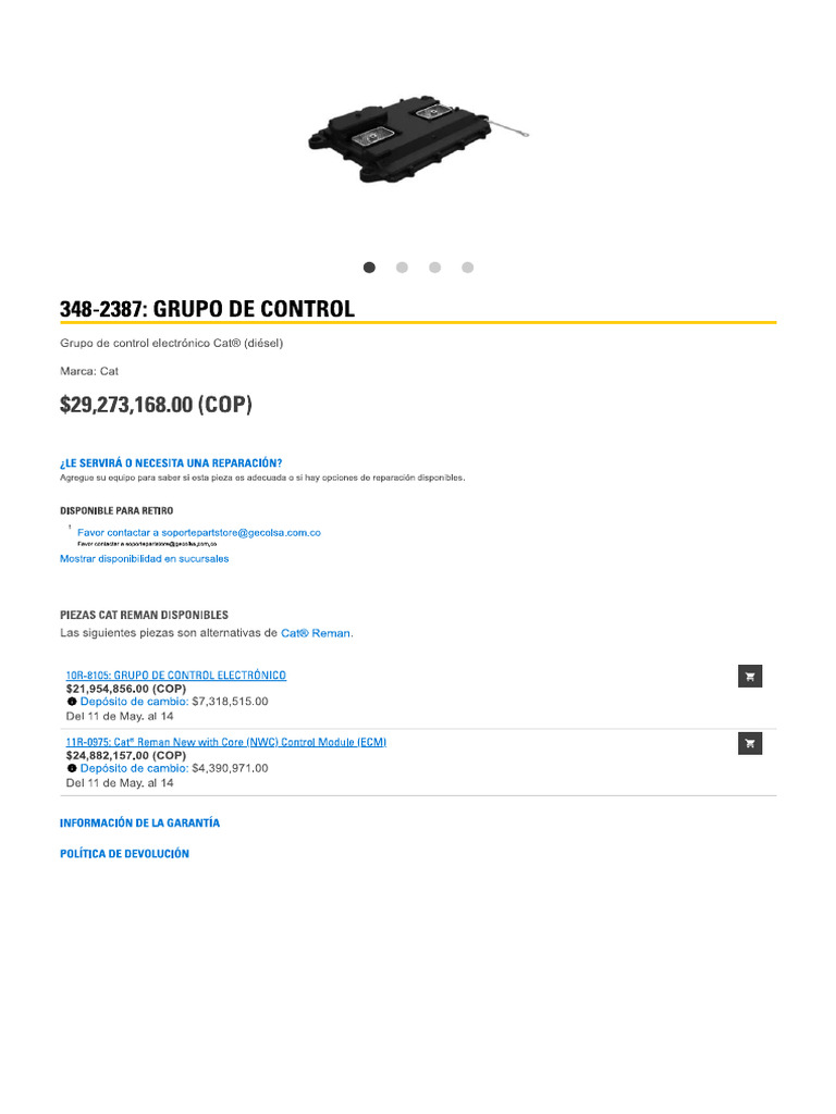 348-2387 GRUPO DE CONTROL 3508B MARINO C4.4 | PDF