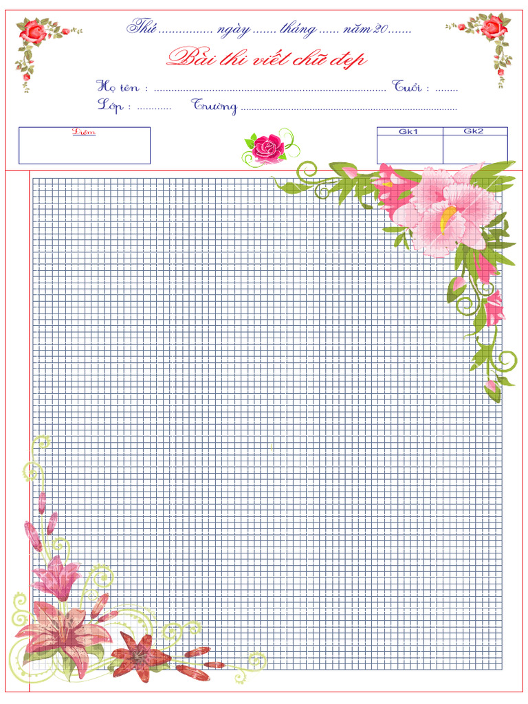 Giay Thi Viet Chu Dep | PDF