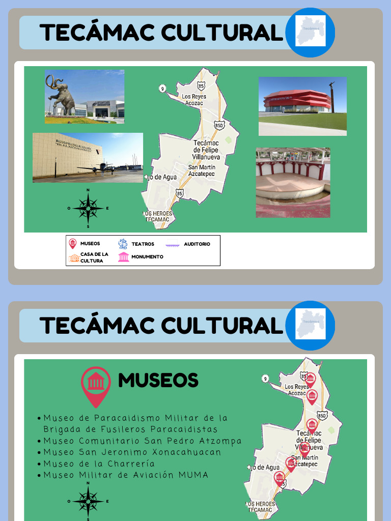 Mapa Cultural Tecámac DOB | PDF