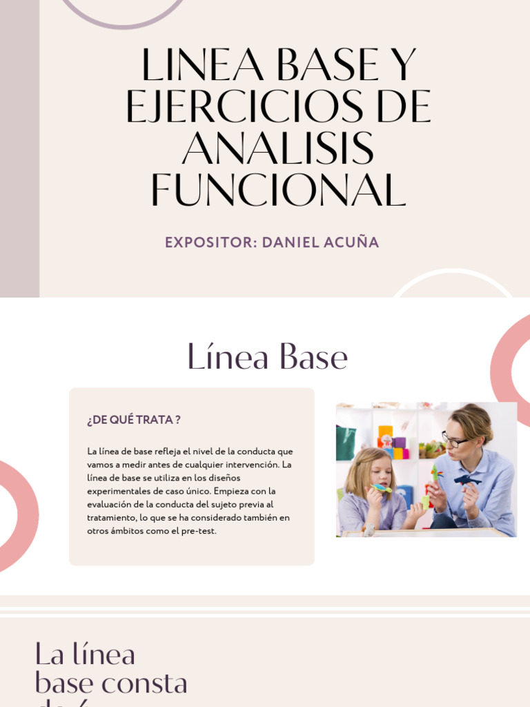 Diapositivas - Linea Base y Ejercicios de Analisis Funcional | PDF