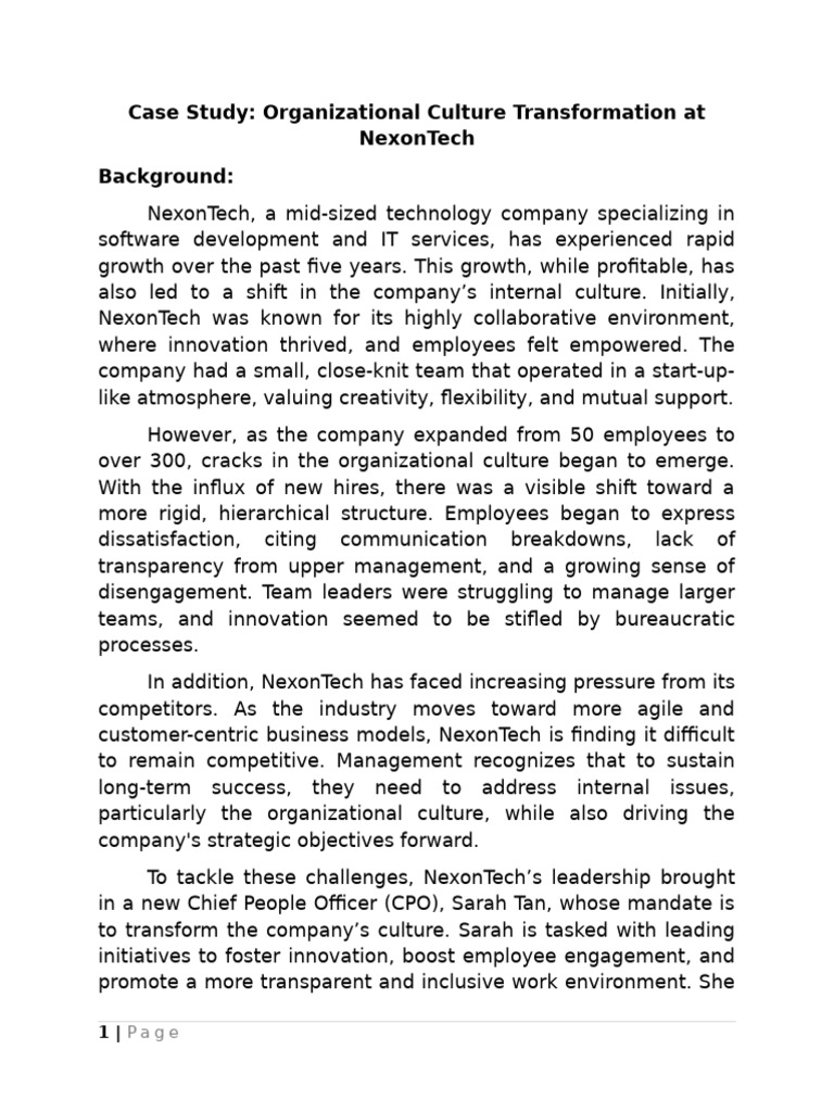 Case Study SCC 11 | PDF