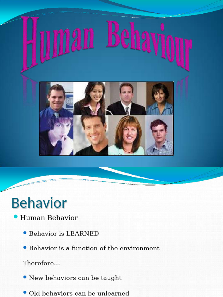 Lec 3- Human Behavior | PDF