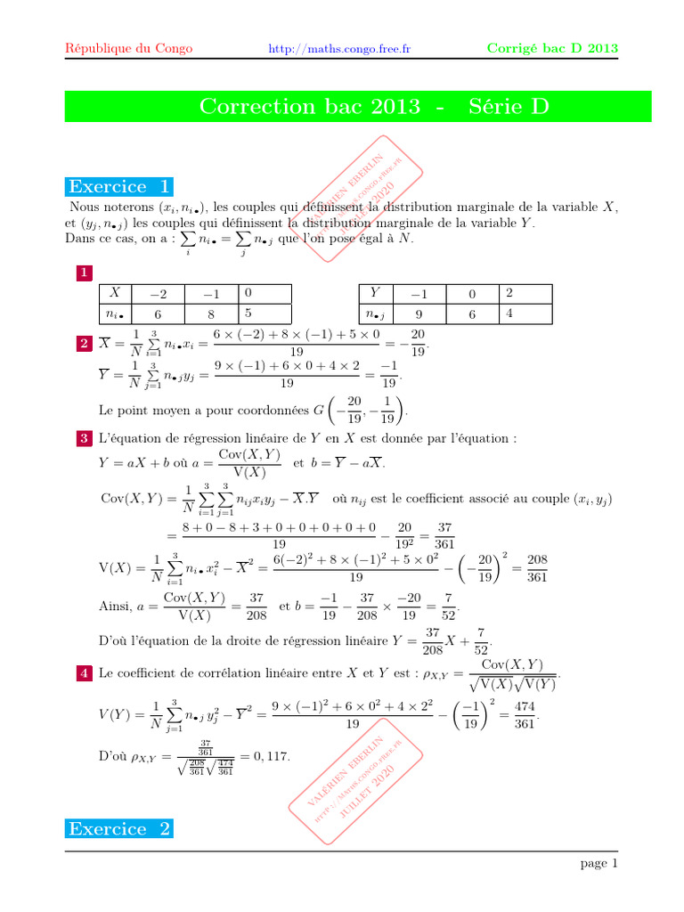 2013 Cor Bac D | PDF