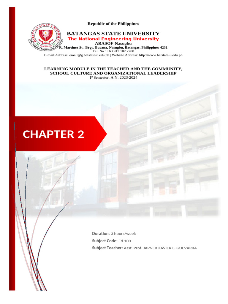 ED 103 Module Chapter 2 | PDF