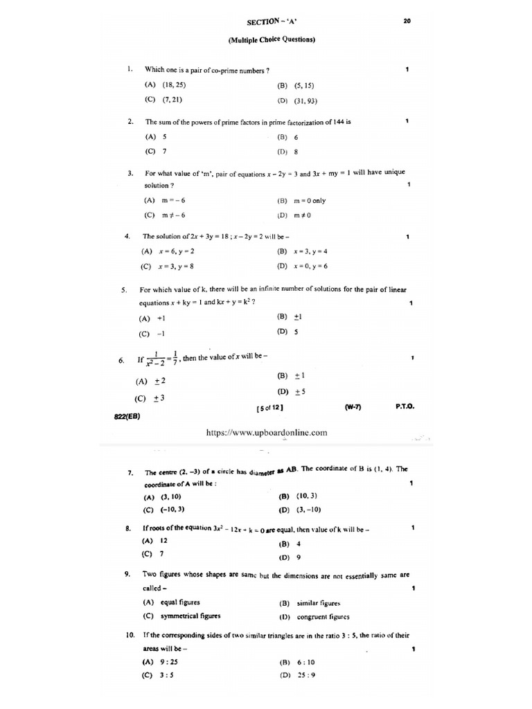 Math's PYQ 2023 & 2024 | PDF