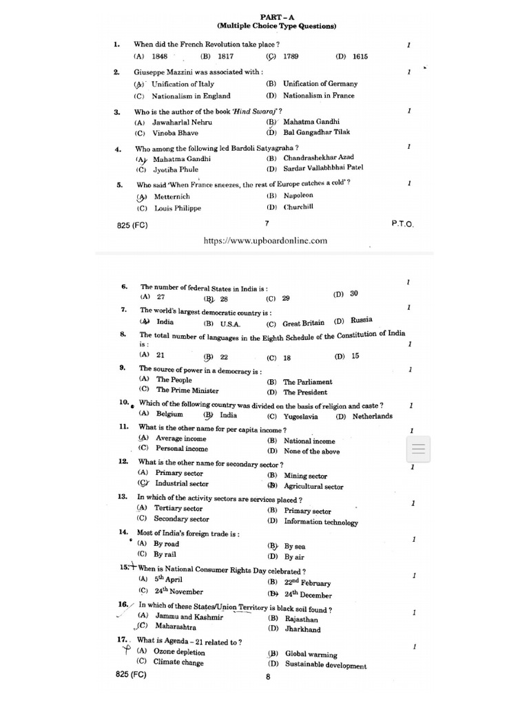 S.St. PYQ 2023 & 2024 | PDF