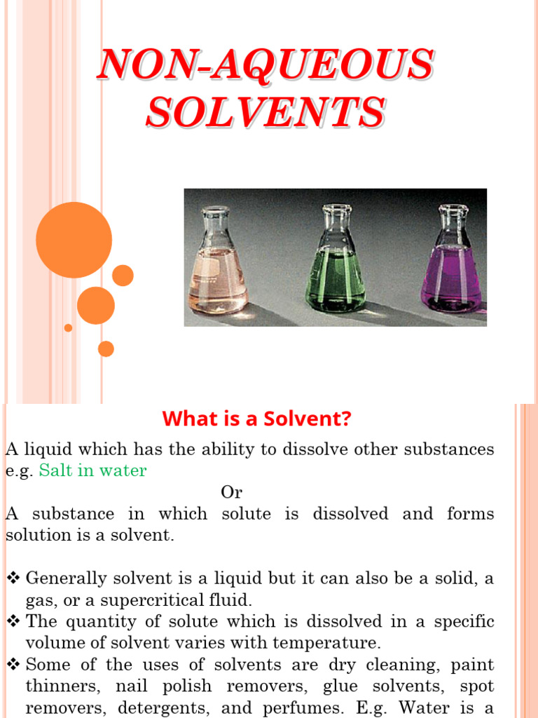 2 Non Aqueous Solvents PDF