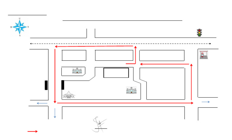 1 Denah Pam Jalur Rute Gerak Jalan SD, SMP, Smu, Umum | PDF