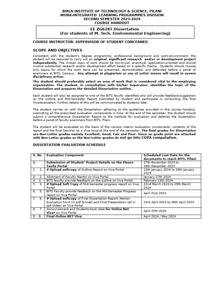 EE ZG628T COURSE HANDOUT | PDF