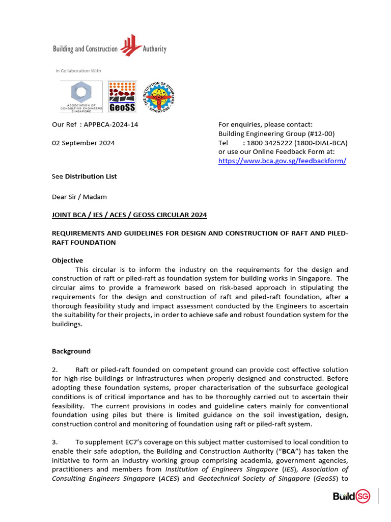 Requirements Guidelines For Design and Construction of Raft and Piled ...